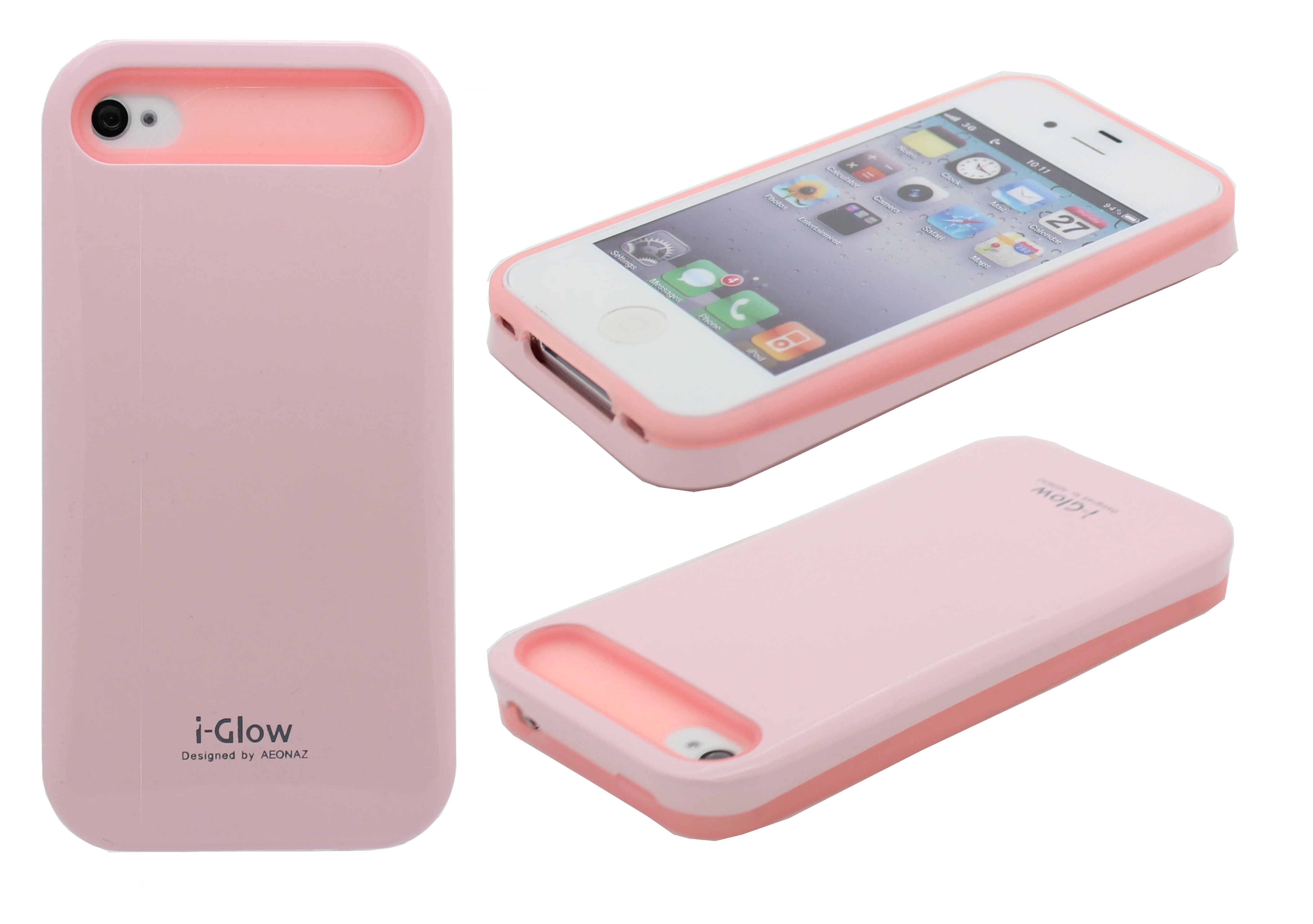 IPHONE 4 IGLOW HARDCASE PINK