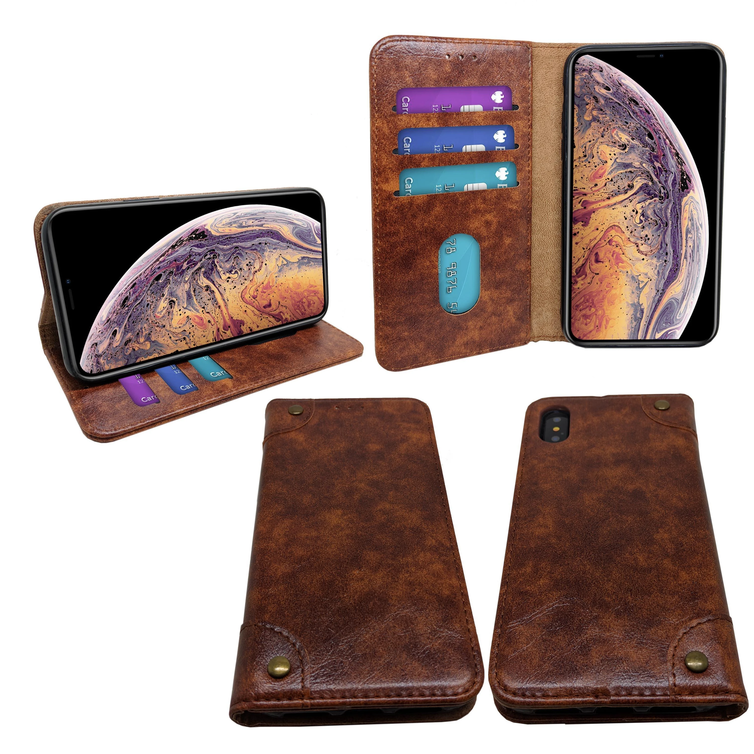 IPHONE X B6 BOOK BROWN